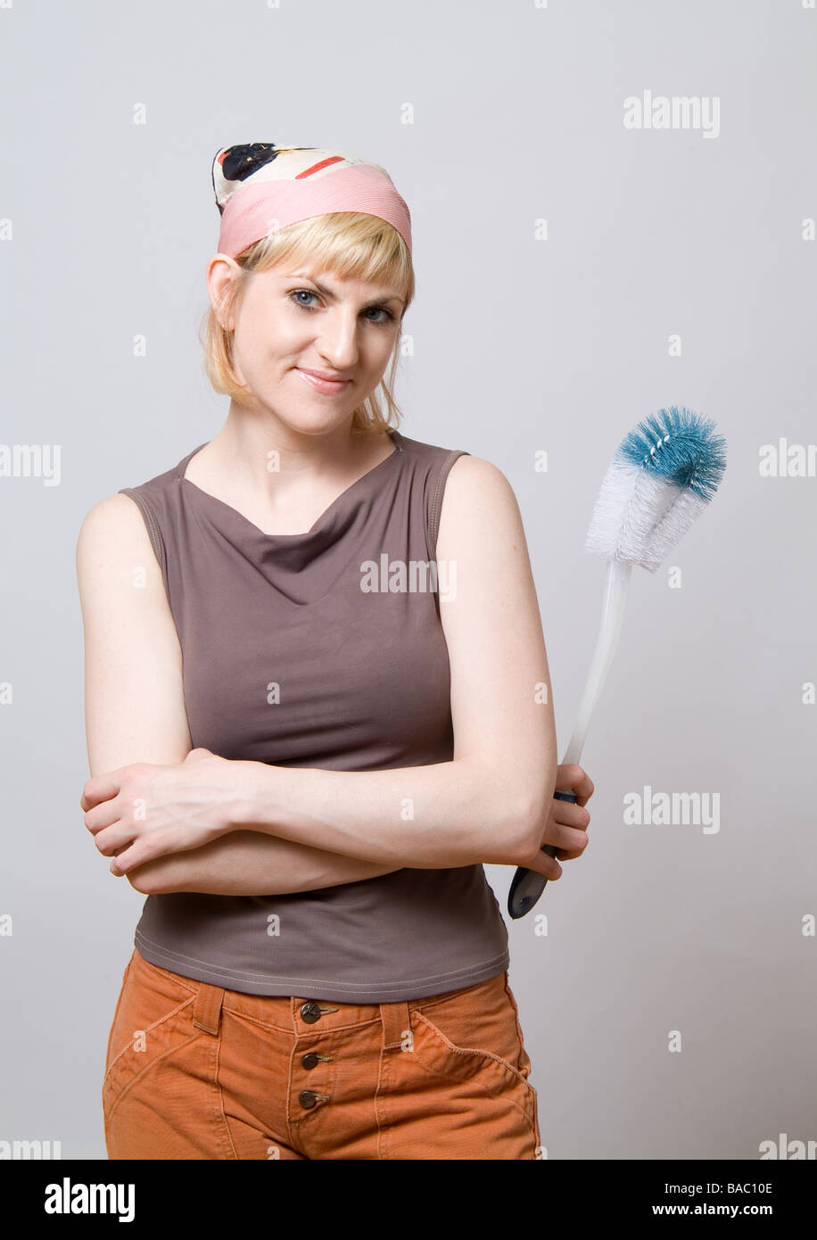 Janitor cleaning toilet hi-res stock photography and images - Alamy