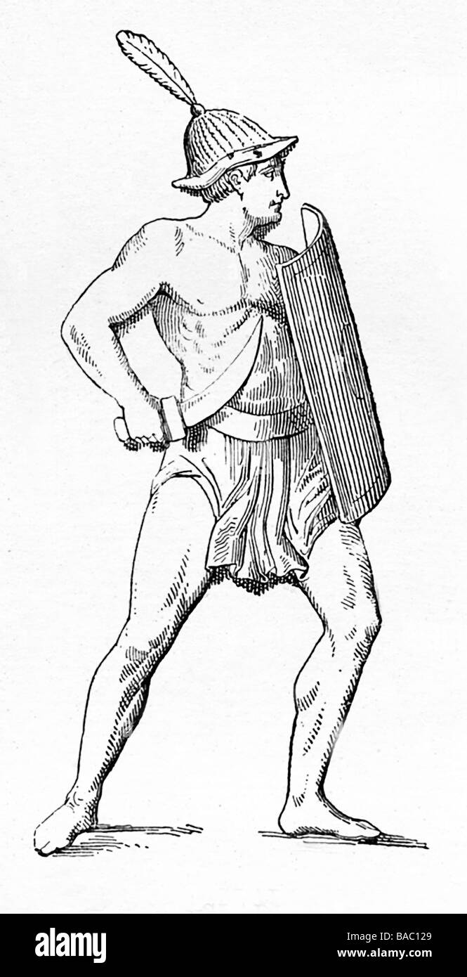 Samnite Gladiator Drawing