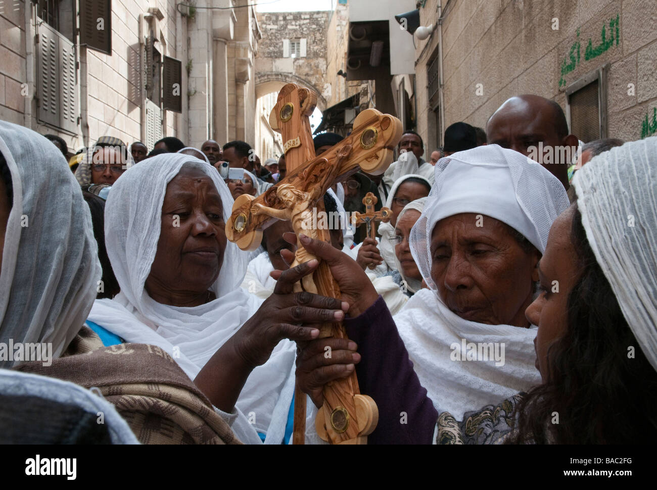 Israel Jerusalem Old city Orthodox Good Friday Processions of the cross ...