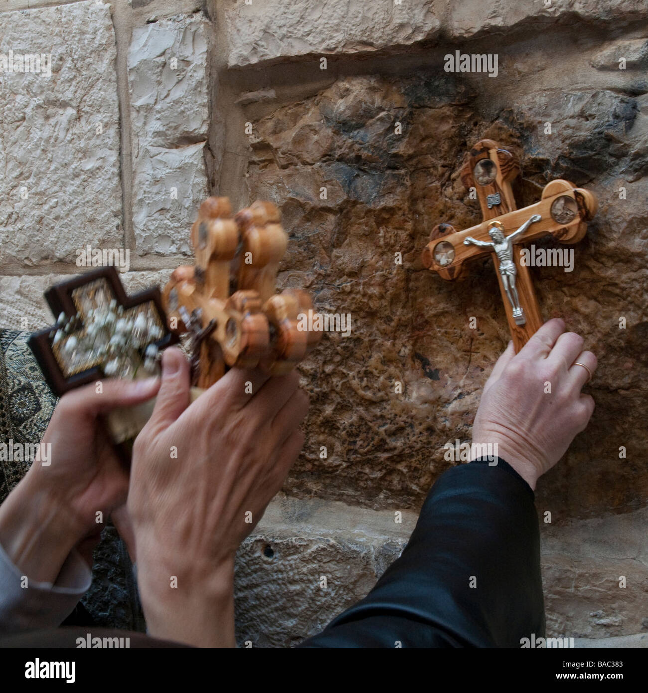 Israel Jerusalem Old city Orthodox Good Friday Processions of the cross ...