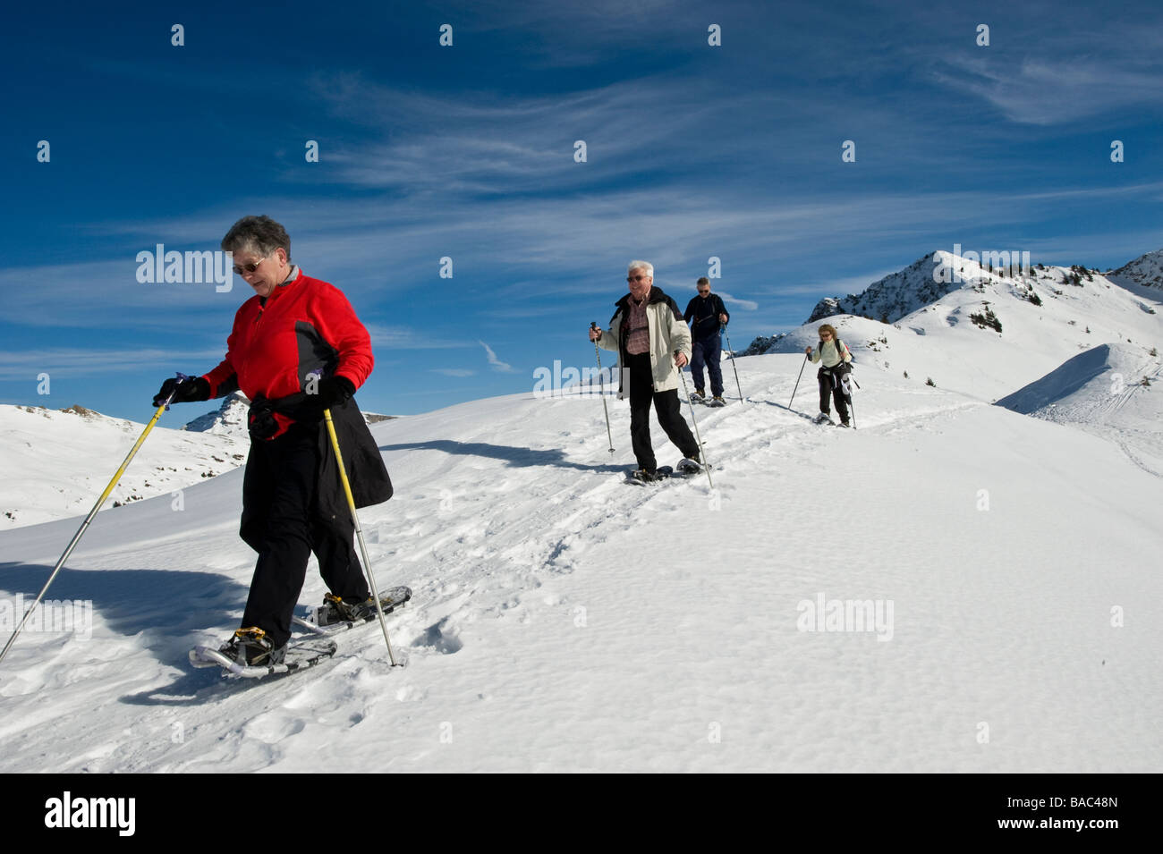 Group people on ski tour hi-res stock photography and images - Alamy