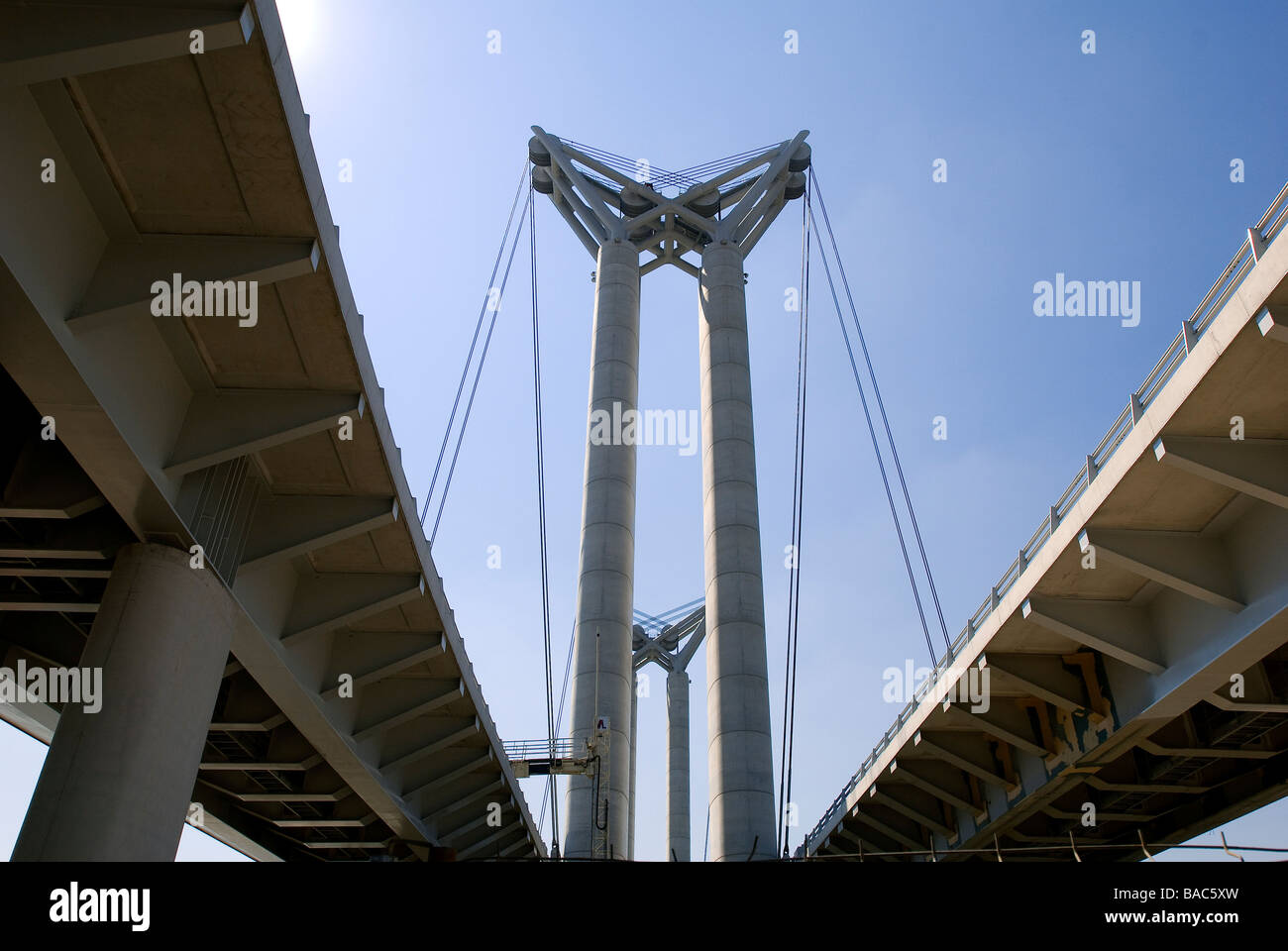 France, Seine Maritime, Rouen, Flaubert lift bridge Stock Photo - Alamy