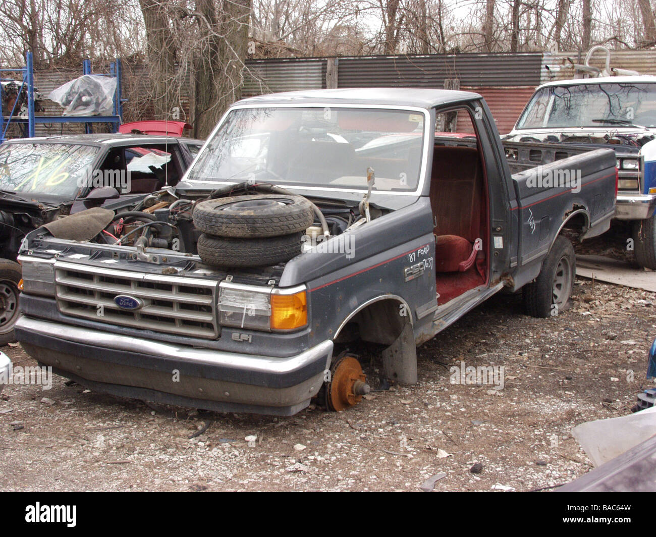 Wrecked pickup truck hi-res stock photography and images - Alamy