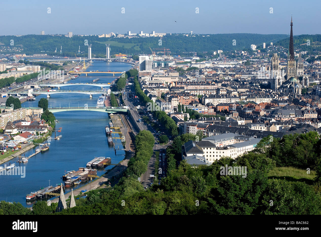 Rouen town quay hi-res stock photography and images - Alamy