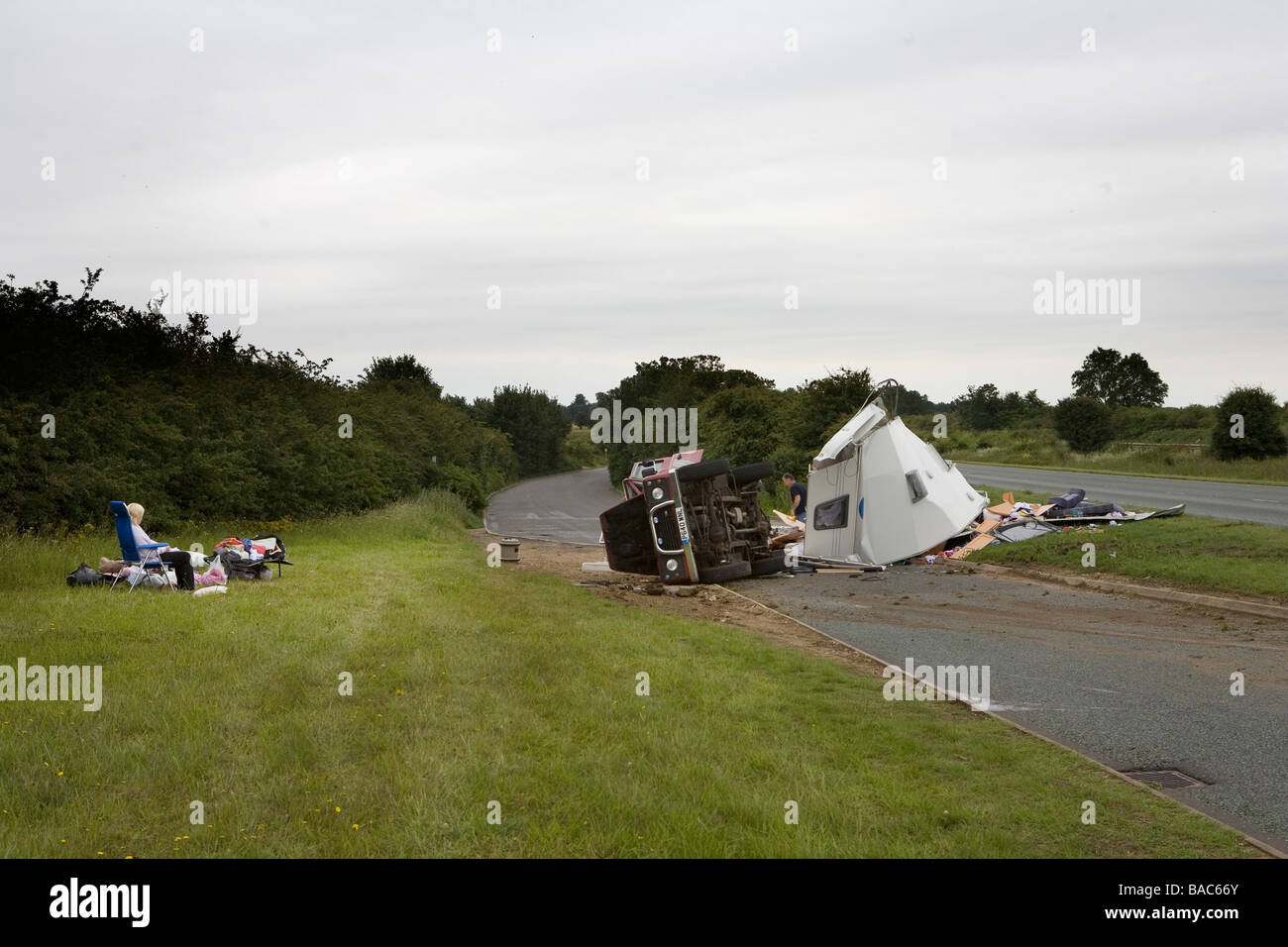 Caravan crash hi-res stock photography and images - Alamy