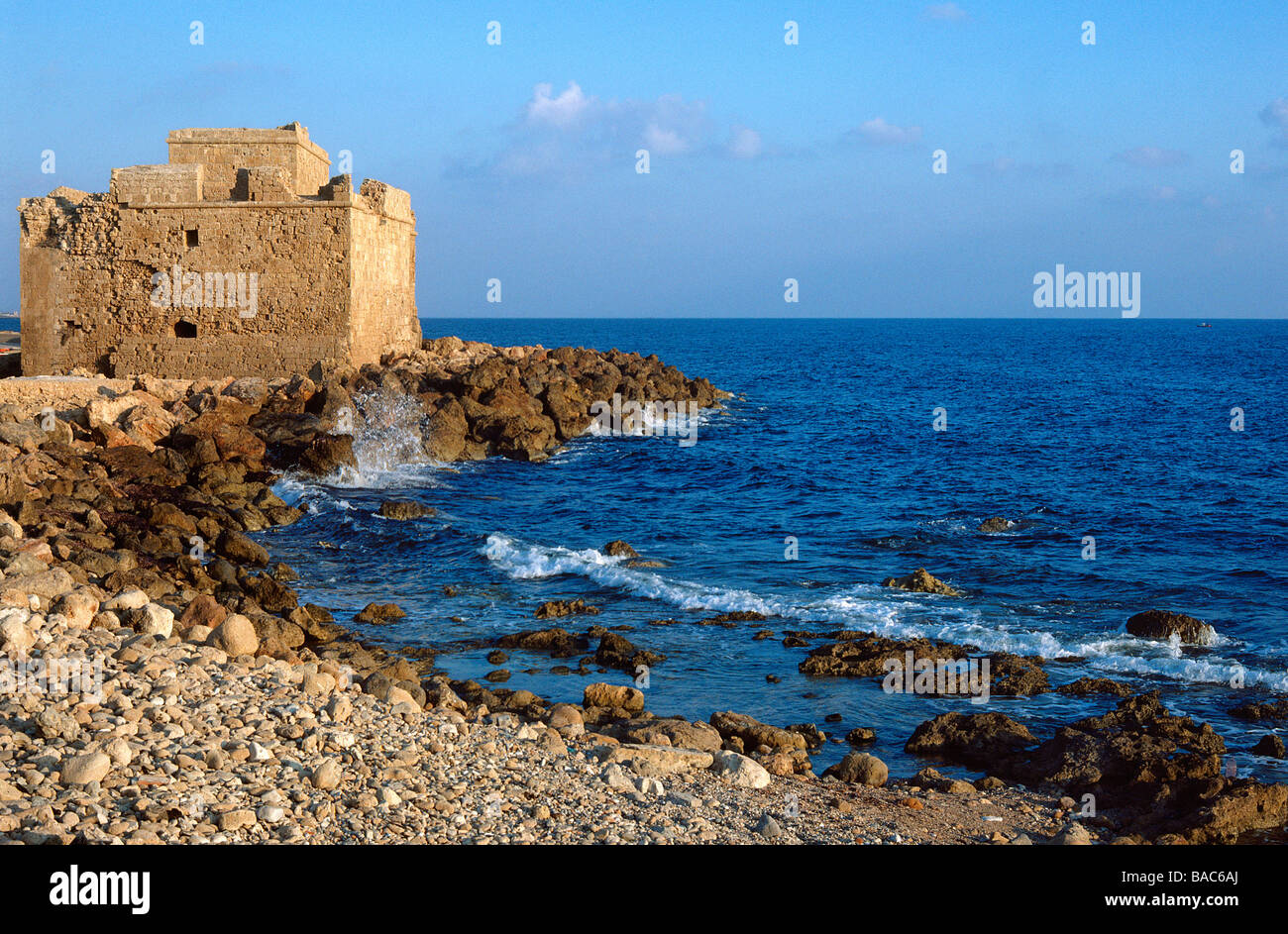 Cyprus, Pafos, the old fort Stock Photo - Alamy