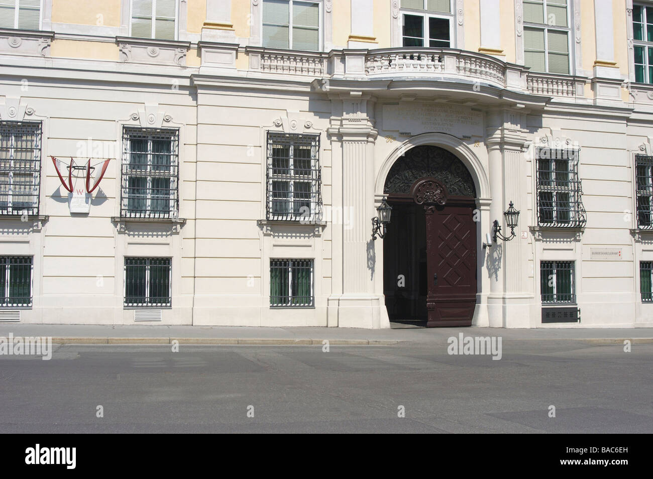 Entrance of the Federal Chancellery Stock Photo - Alamy