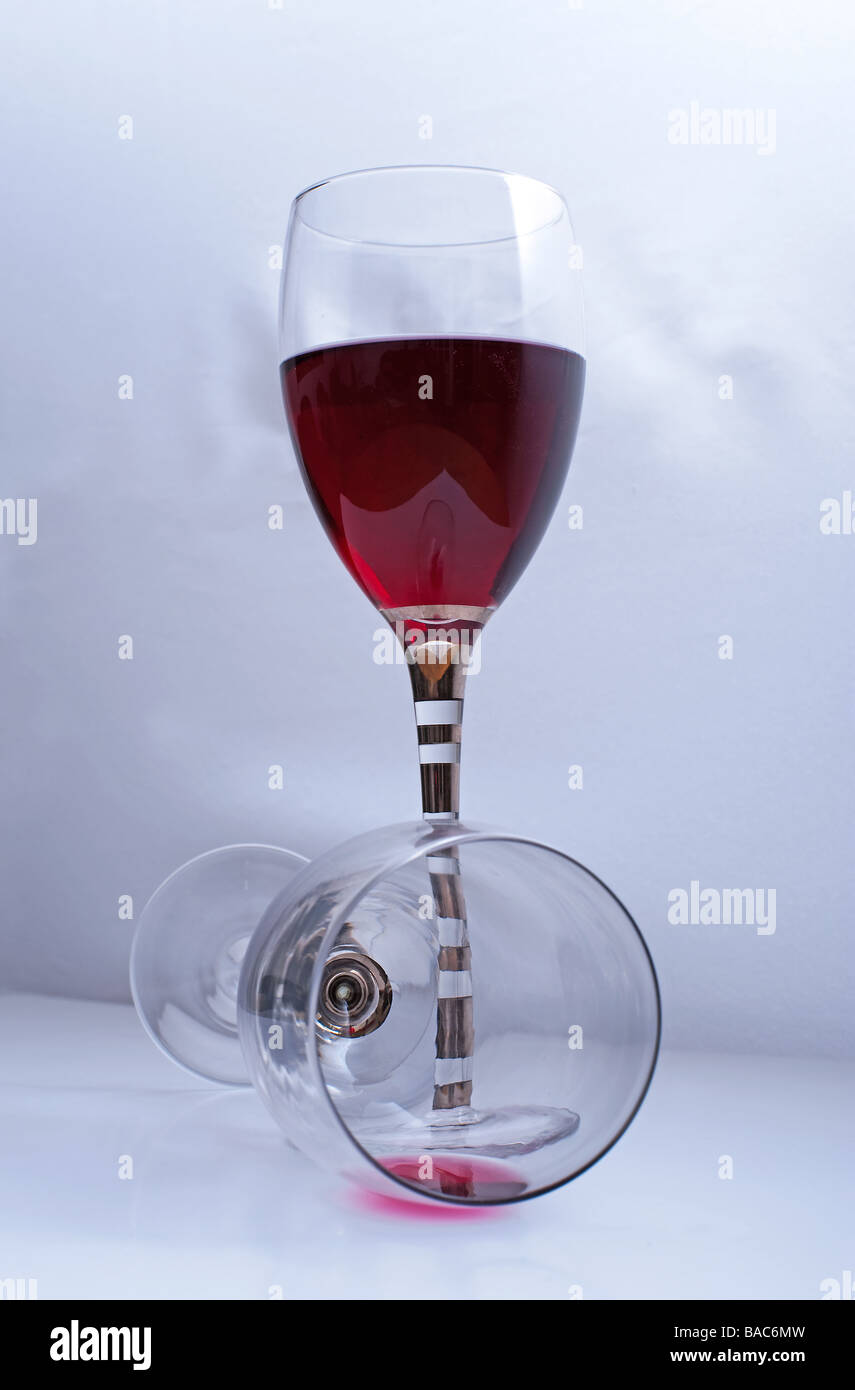 A close up shot of some refreshing red wine ready to drink Stock Photo ...