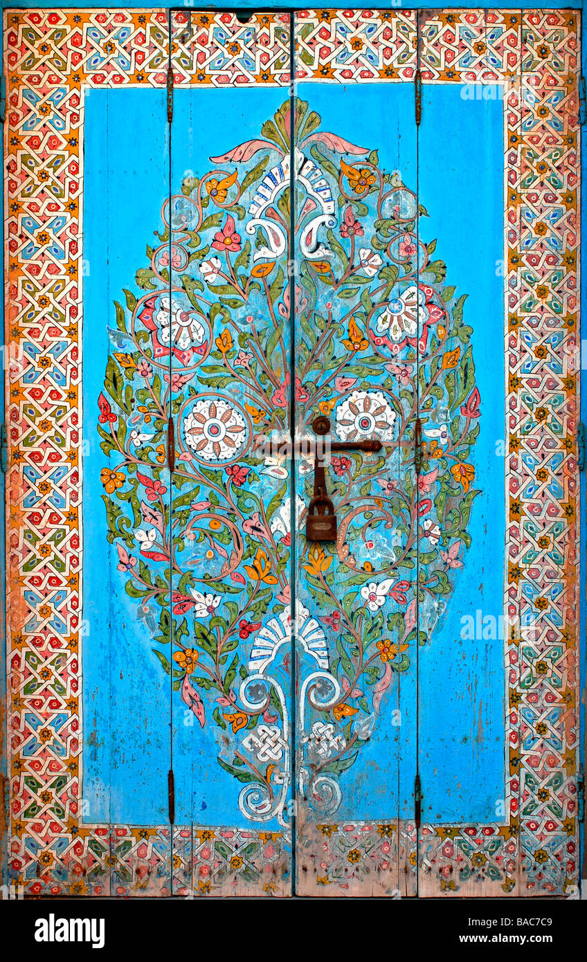 colored door - Kashba - Rabat Stock Photo - Alamy