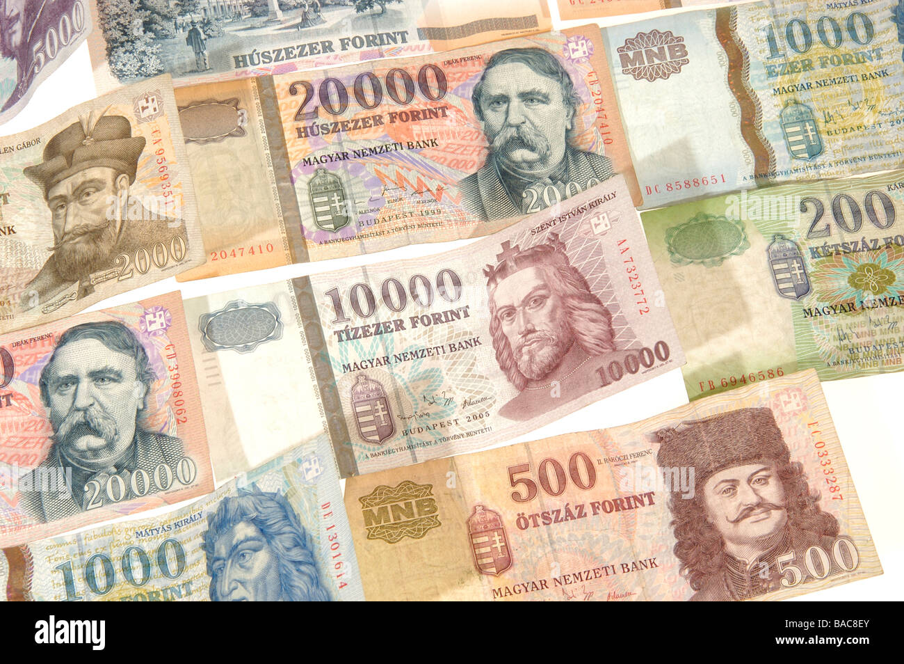 Forint Hungarian currency Stock Photo - Alamy