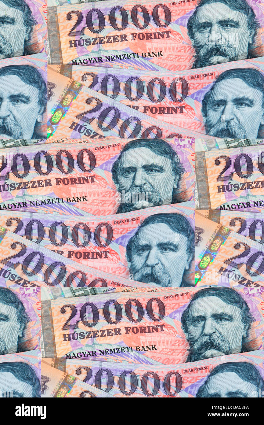 Forint Hungarian currency Stock Photo - Alamy
