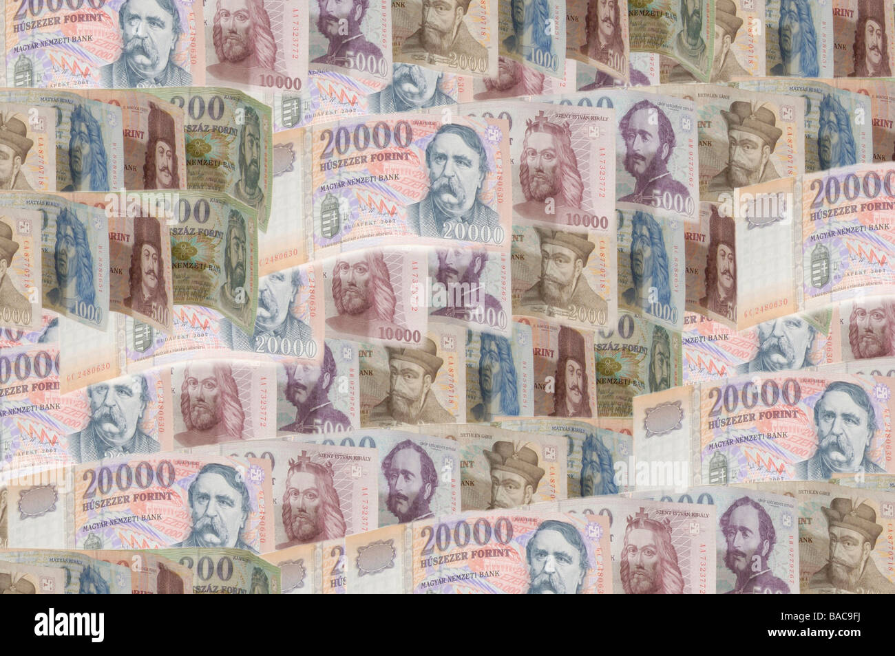 Forint Hungarian currency Stock Photo - Alamy