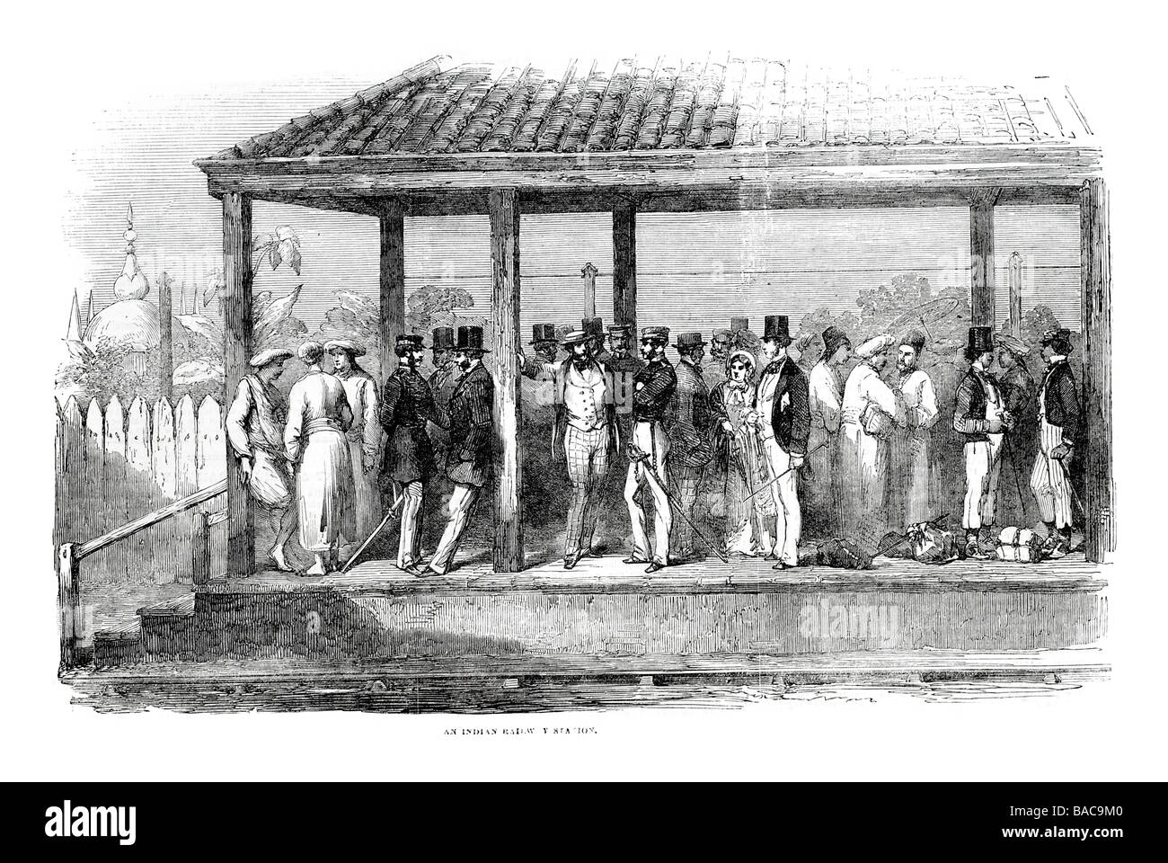 Indian Railway Station Drawing