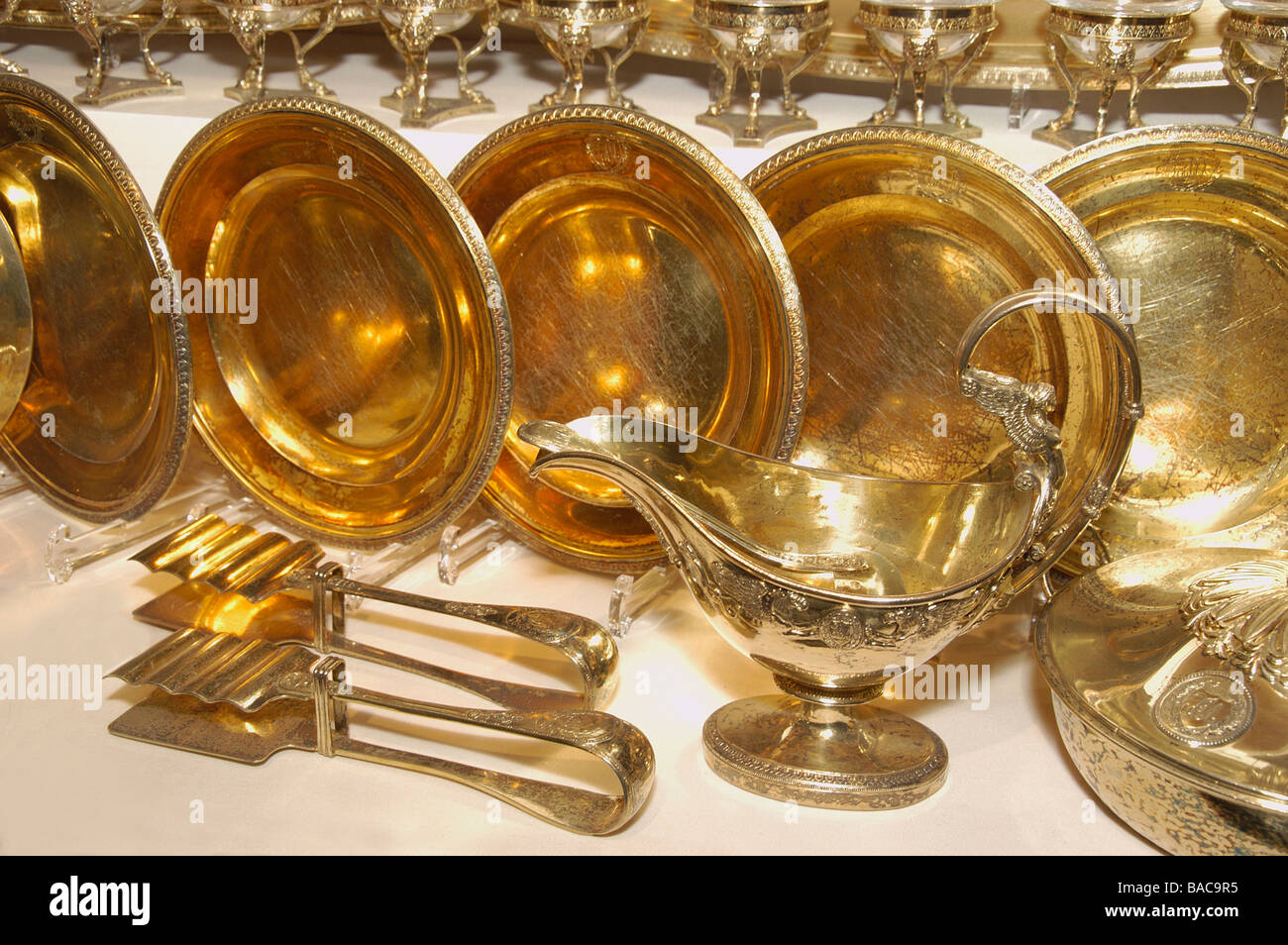 Silver gilt tableware hi-res stock photography and images - Alamy