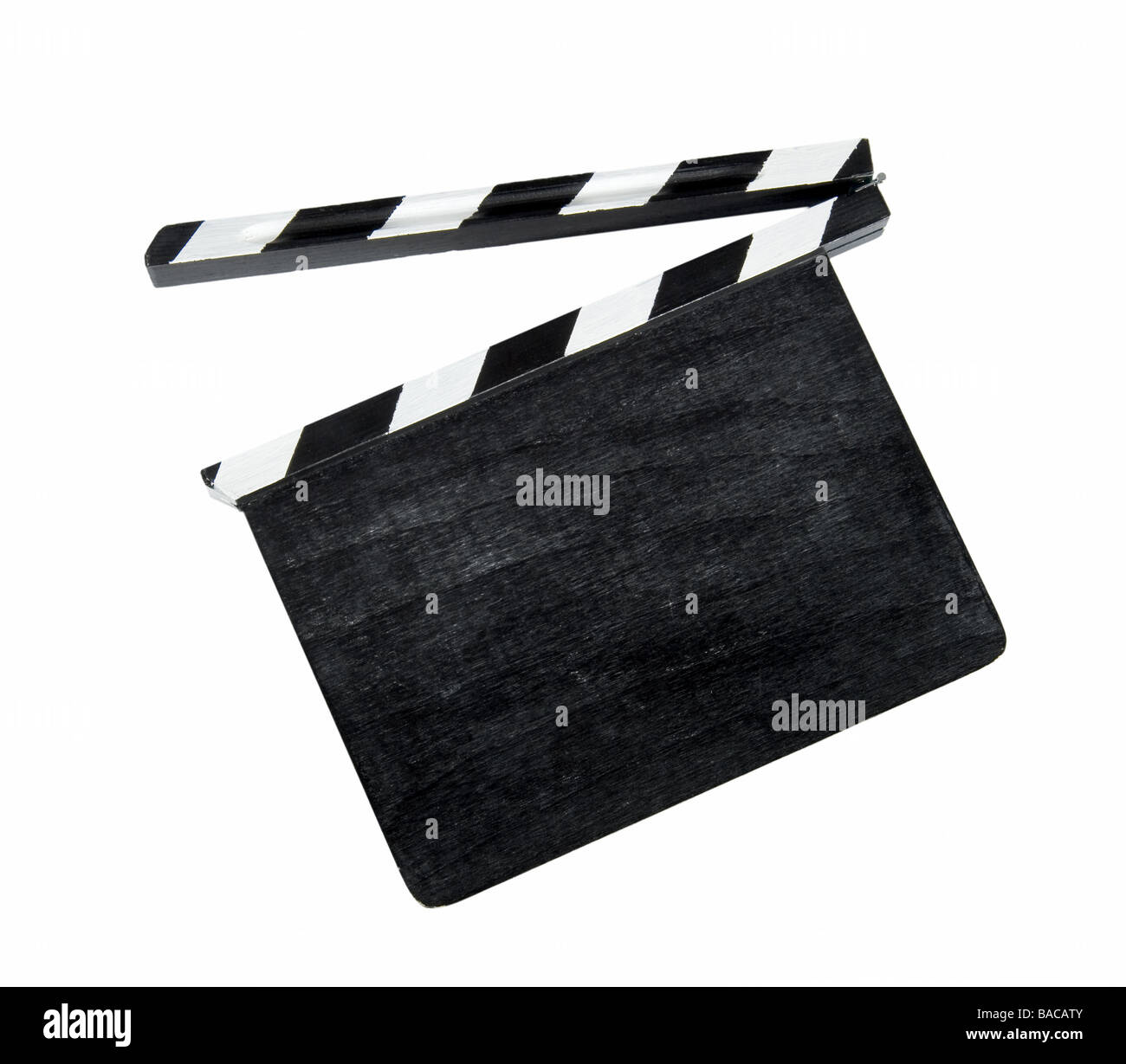 Film clap board isolated on white Stock Photo - Alamy