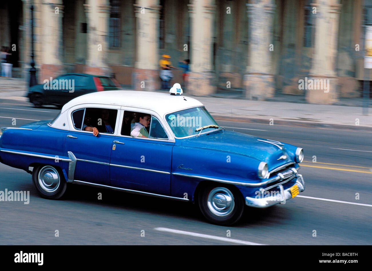 Cuba, Havana, taxi Stock Photo - Alamy