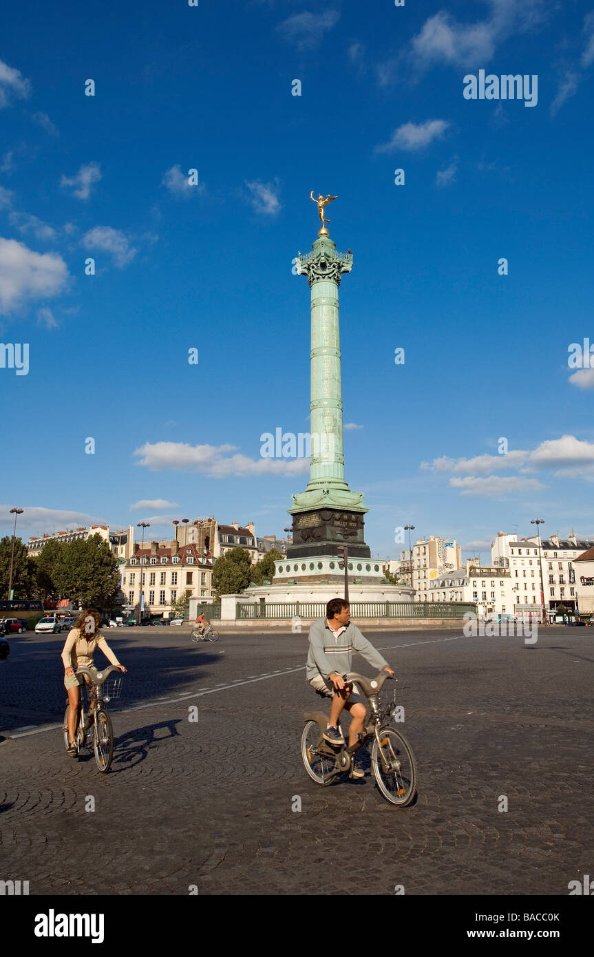 Bastille paris bicycle hi-res stock photography and images - Alamy