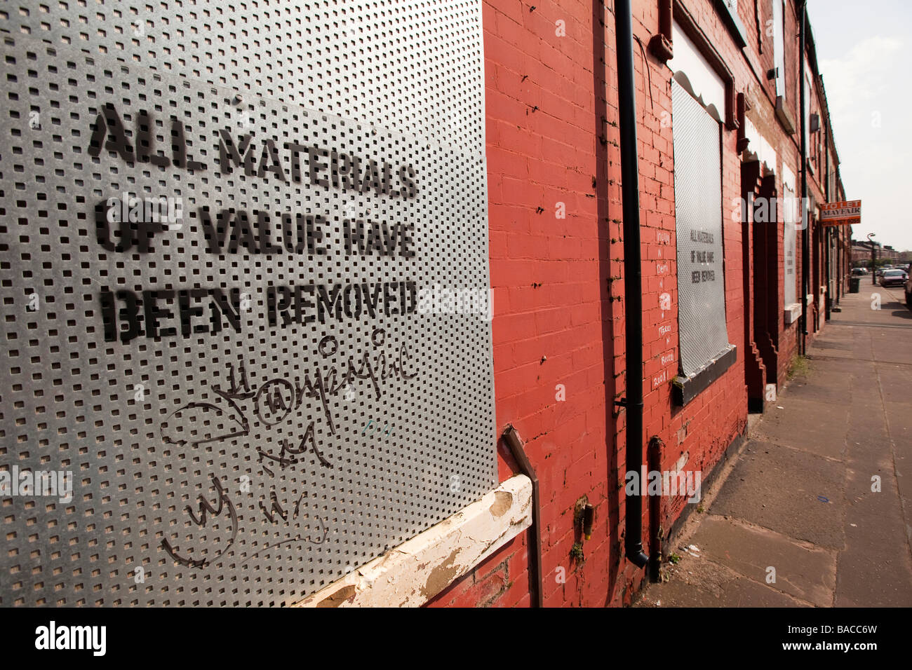 Manchester street view terrace hi-res stock photography and images - Alamy