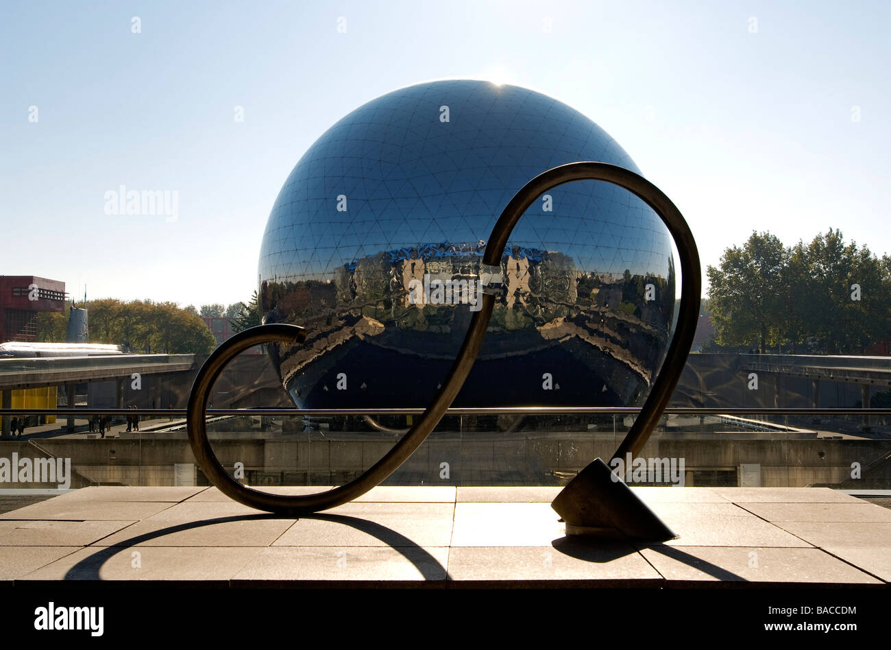 France, Paris, Parc de la Villette, Geode Stock Photo - Alamy