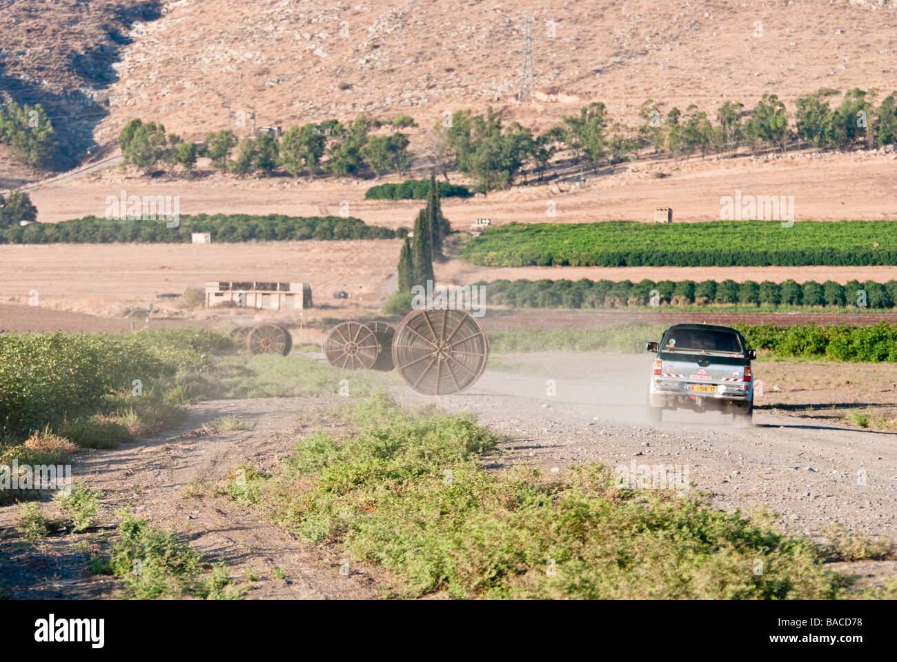 Israel Jezreel Valley Irrigation system in the fields Stock Photo - Alamy