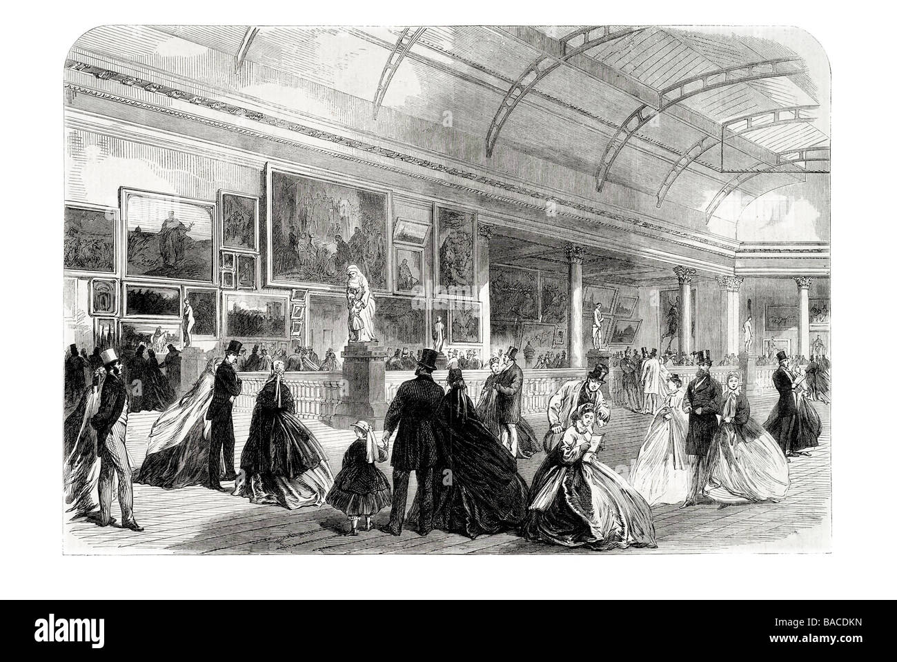 foreign picture gallery 1865 Dublin International Exhibition of Arts ...