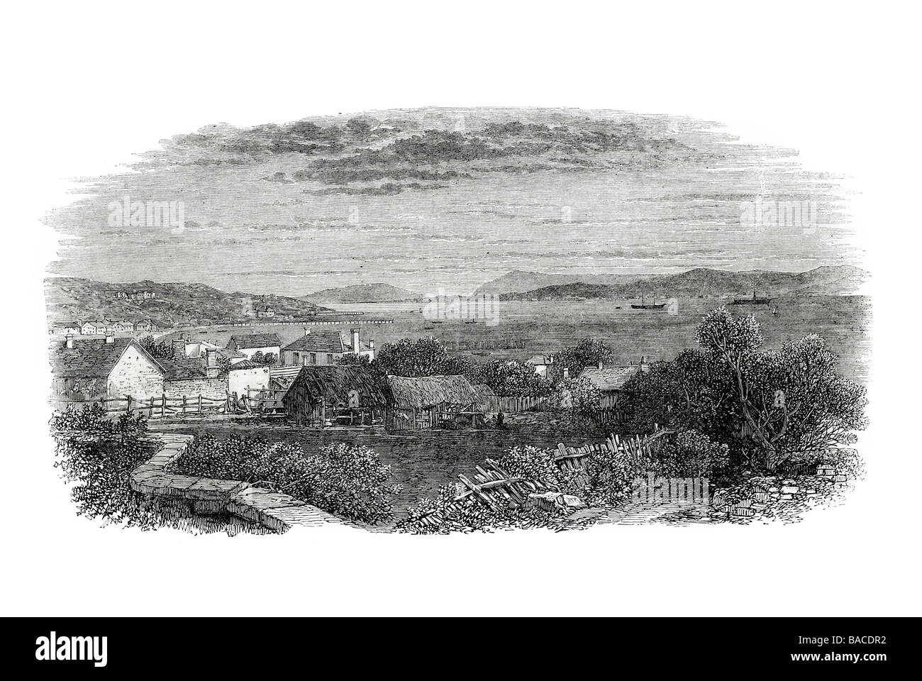 princess royal harbour king george sound western australia 1865 Stock ...