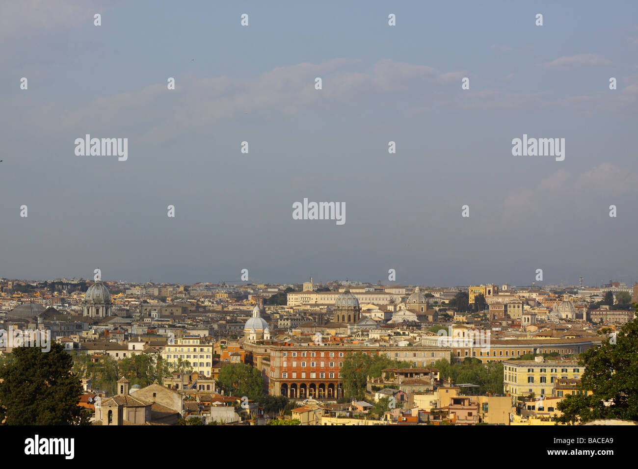 View of Rome from the Gianicolo hill. Rome, Italy Stock Photo - Alamy