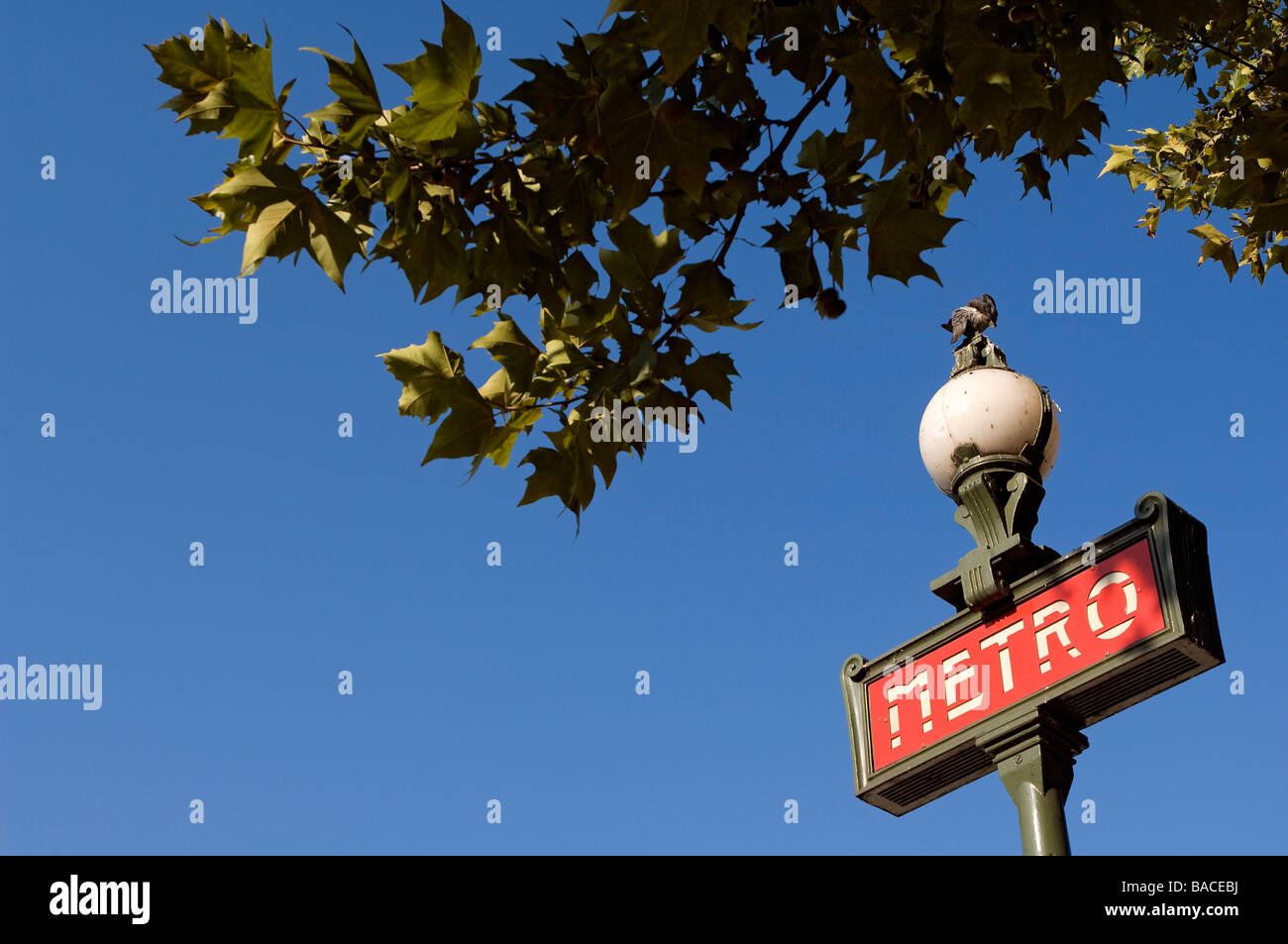 France, Paris, Metro entry Stock Photo - Alamy