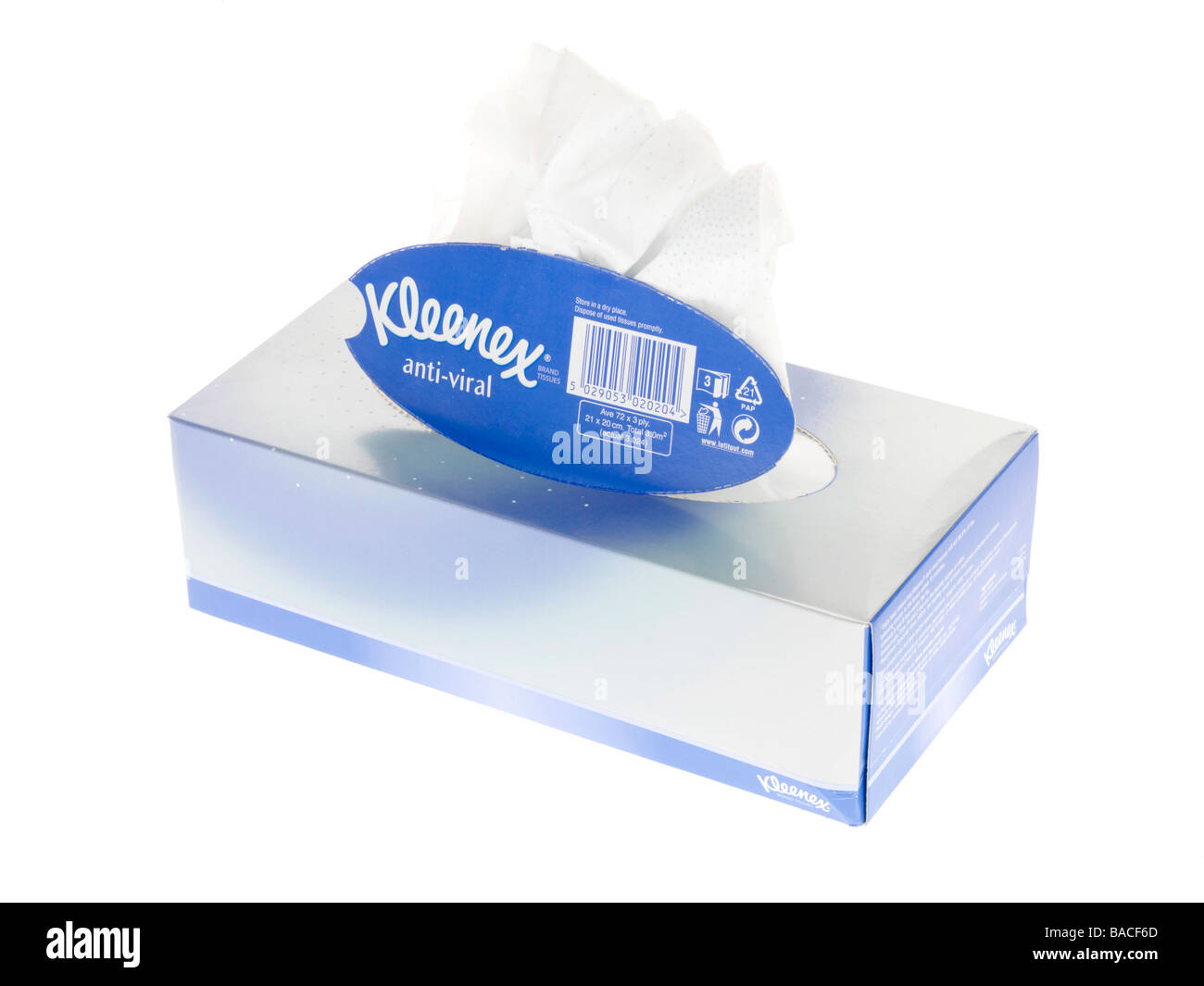 Box of Anti Viral Tissues Stock Photo - Alamy