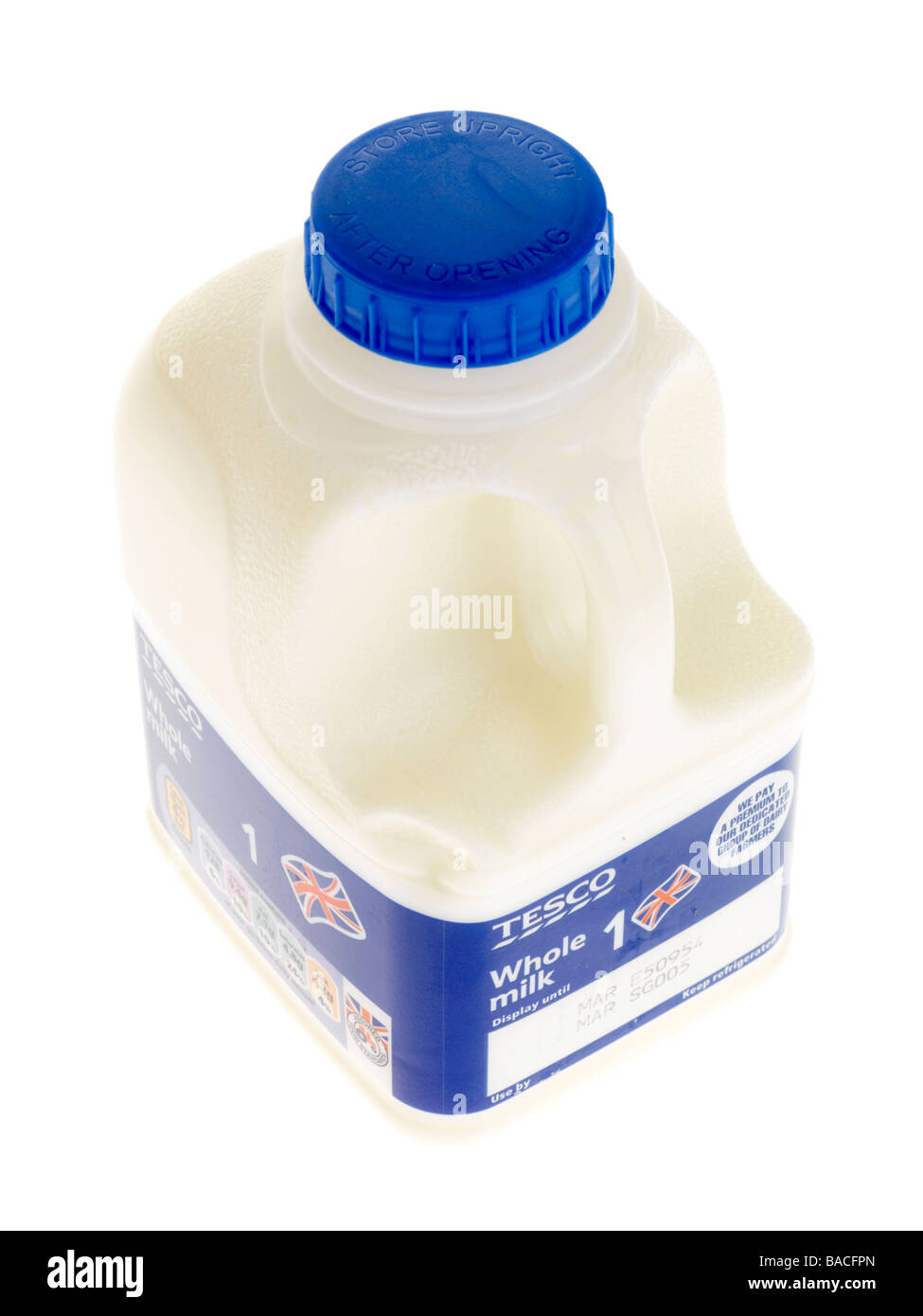 Pint of Whole Milk Stock Photo - Alamy