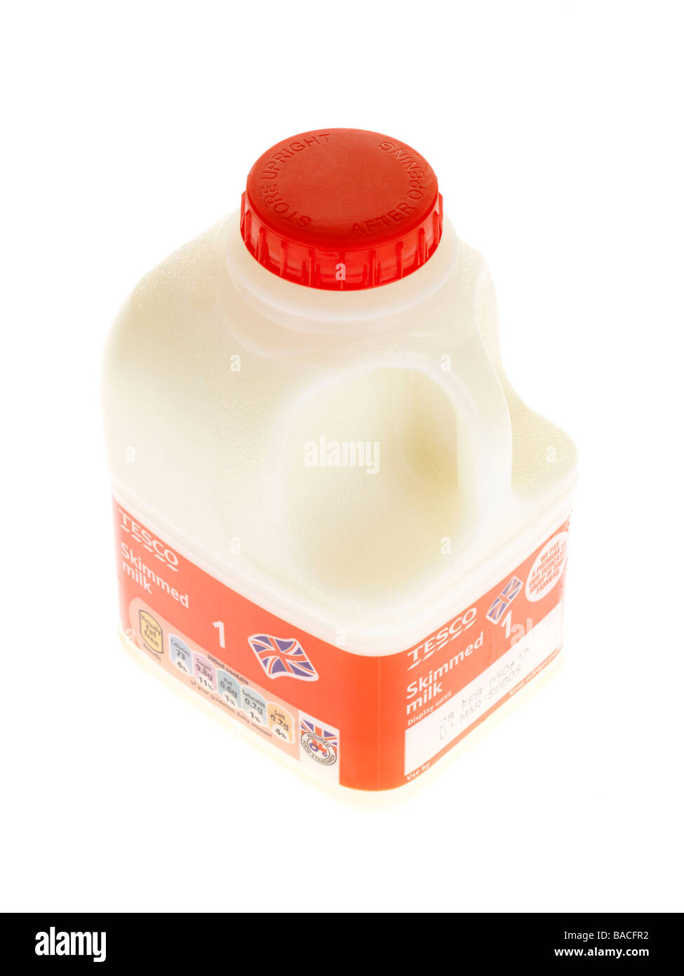 Pint of Skimmed Milk Stock Photo - Alamy