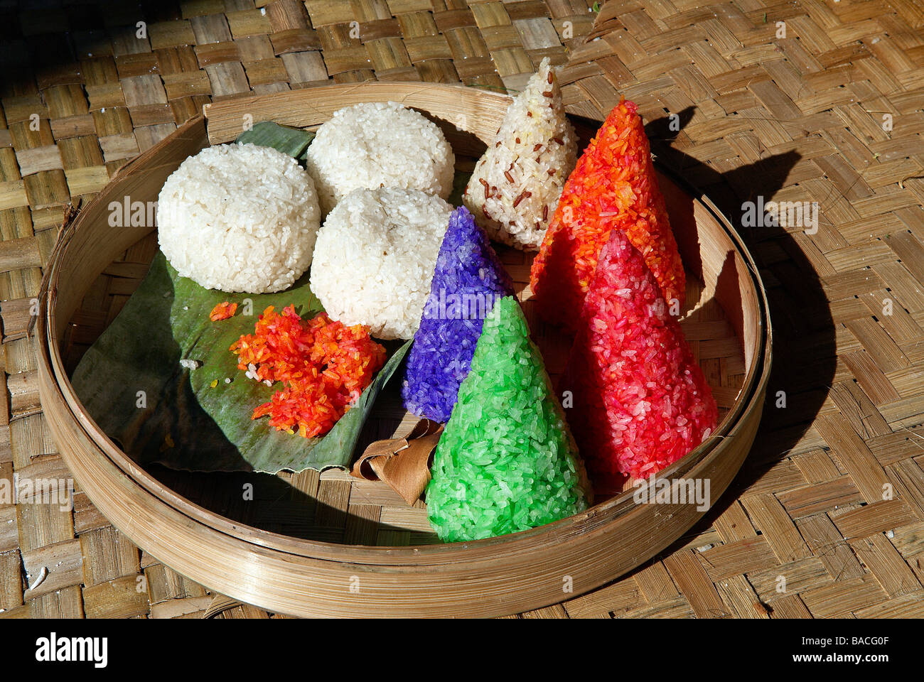 Indonesia, Bali, Besakih Temple, rice for offering Stock Photo - Alamy