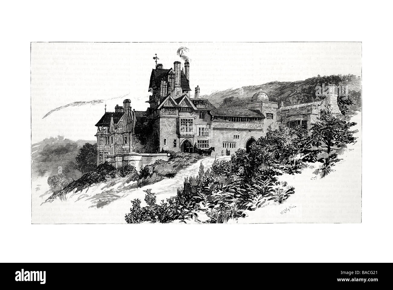 Cragside residence of Sir William Armstrong Stock Photo - Alamy