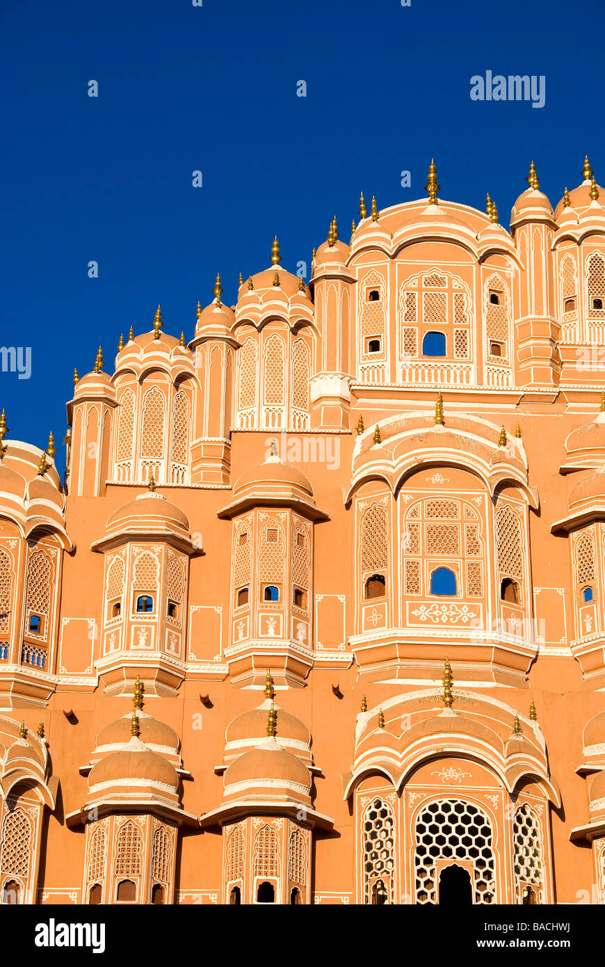 India, Rajasthan State, Jaipur, Hawa Mahal, built in 1799 Stock Photo ...