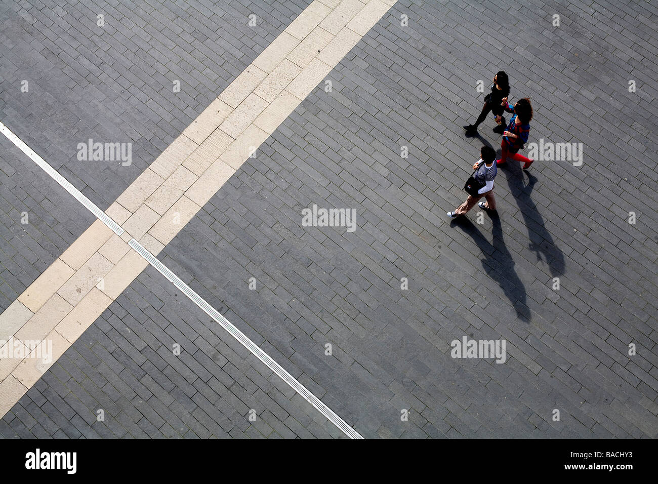 United Kingdom, London, South Bank district, square of Southbank centre ...