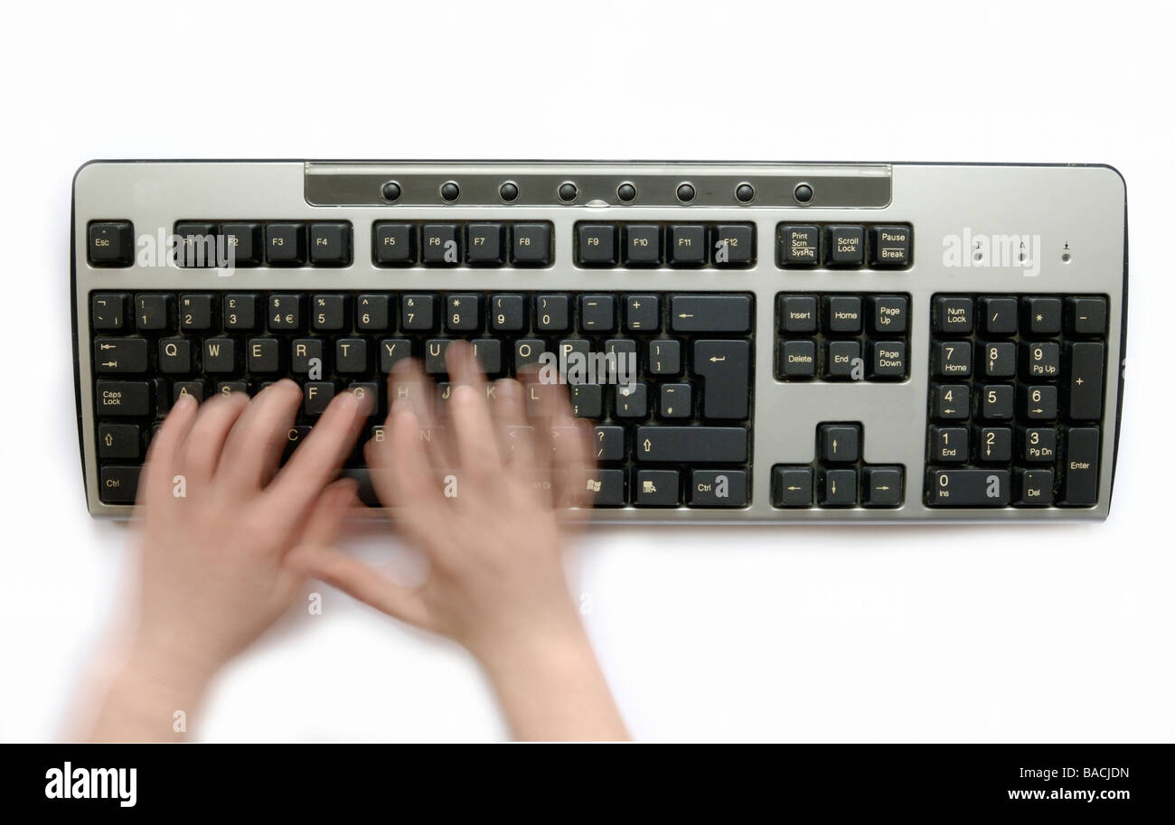 Letter typing hi-res stock photography and images - Alamy