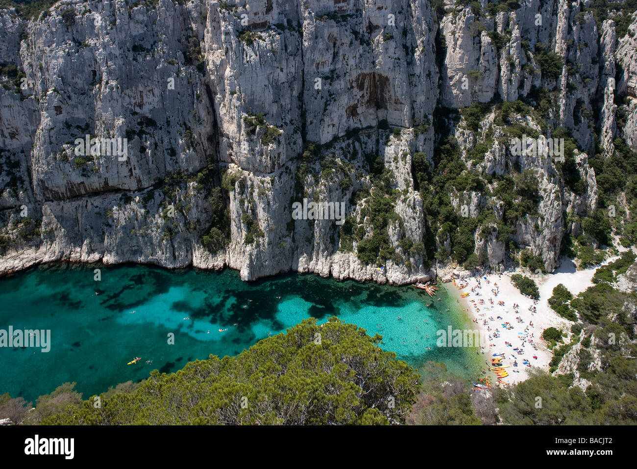 France, Bouches du Rhone, Cassis, the calanque d' En Vau Stock Photo ...