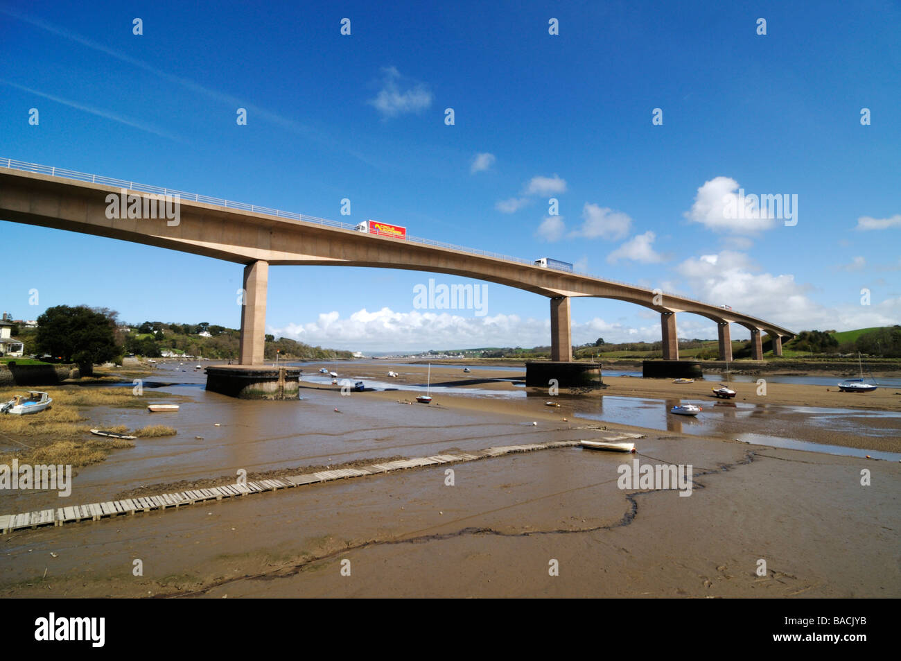 Torridge Bridge at Bideford, Devon Stock Photo - Alamy