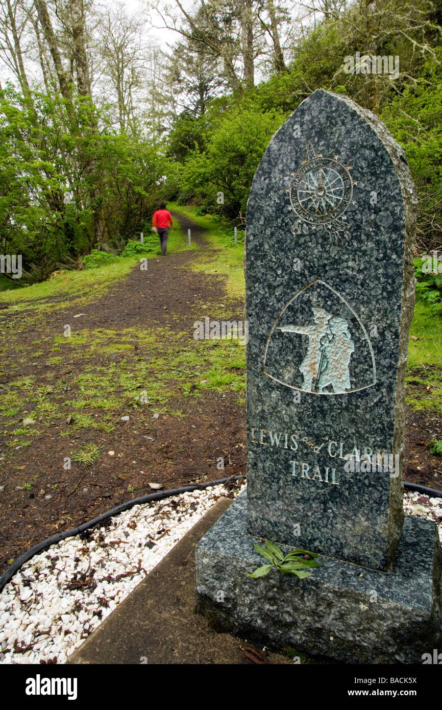 Lewis and Clark trailhead marker - Cape Disappointment State Park ...