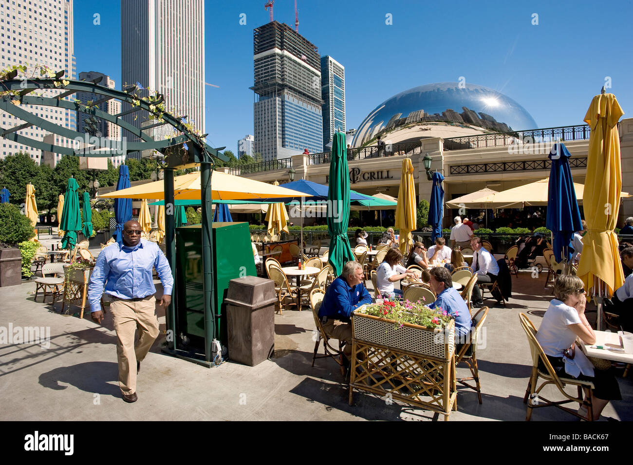 United States, Illinois, Chicago, Loop District, The Millenium Bar and ...