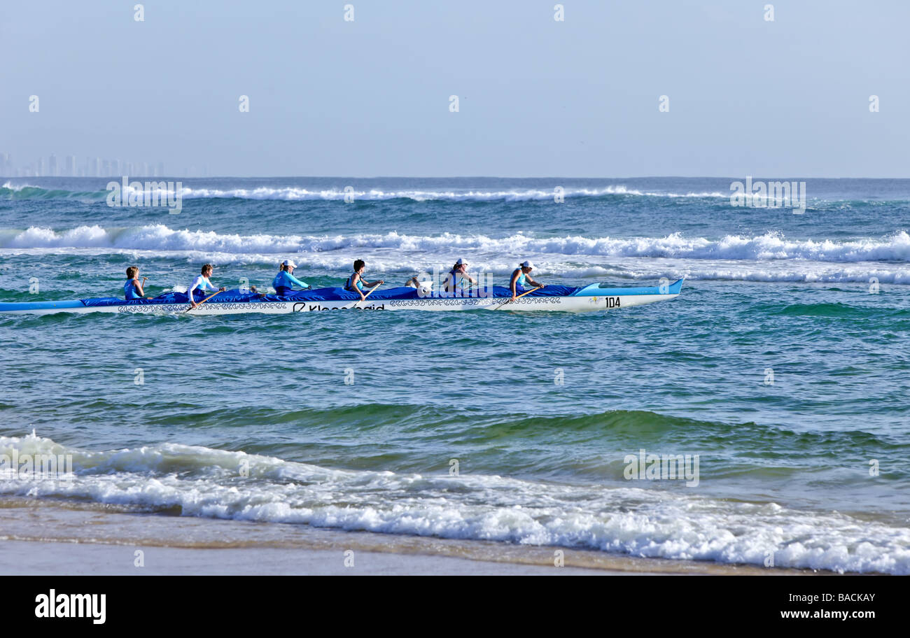 Outrigger canoe race Stock Photo - Alamy