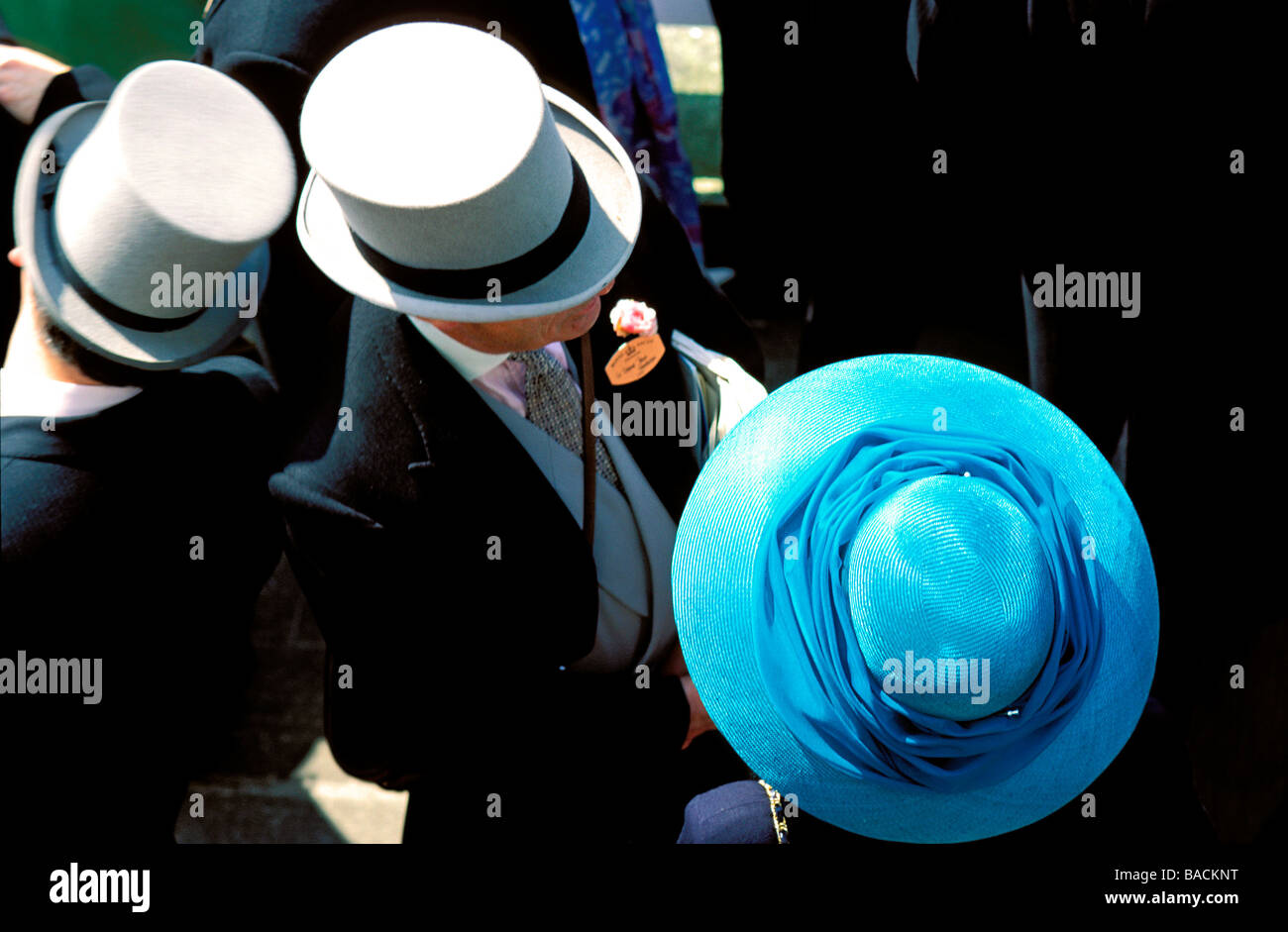 United Kingdom, Berkshire, Ascot, Royal Ascot horse races, hats Stock ...