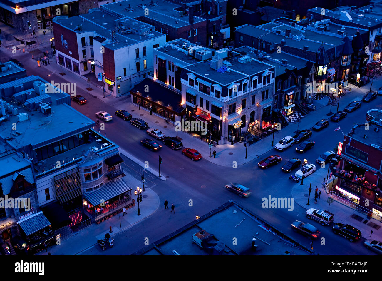 Canada, Quebec Province, Montreal, Downtown, Crescent Street Stock ...