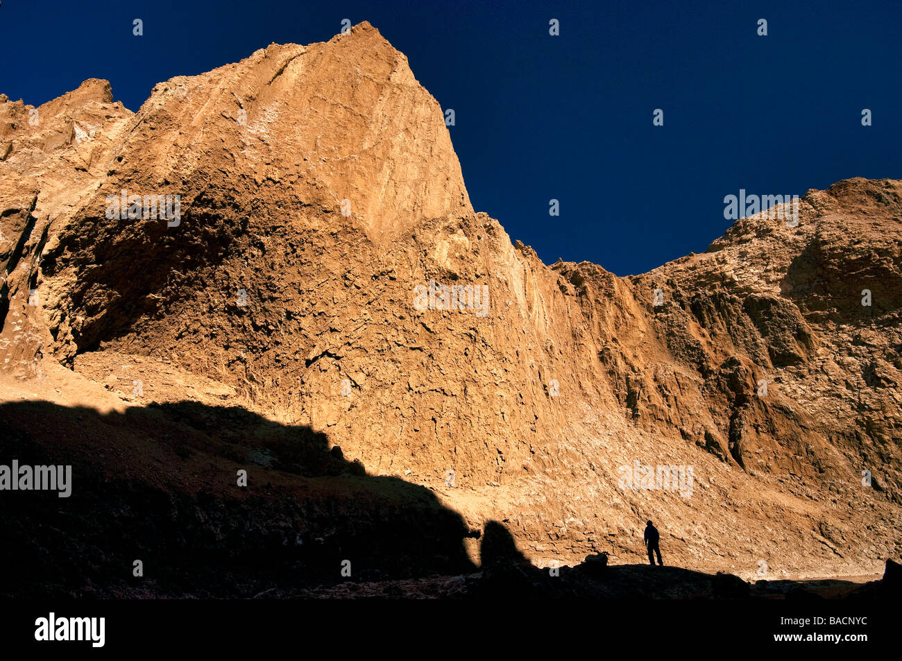 Chile, Atacama Desert, Quebrada de Kari (Kary Canyon), rock formations ...