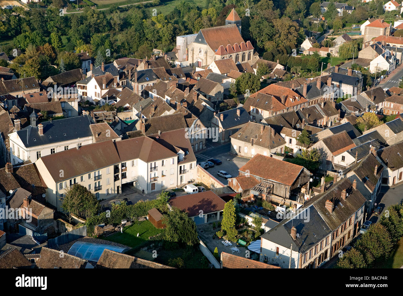 Courtenay aerial view hi-res stock photography and images - Alamy