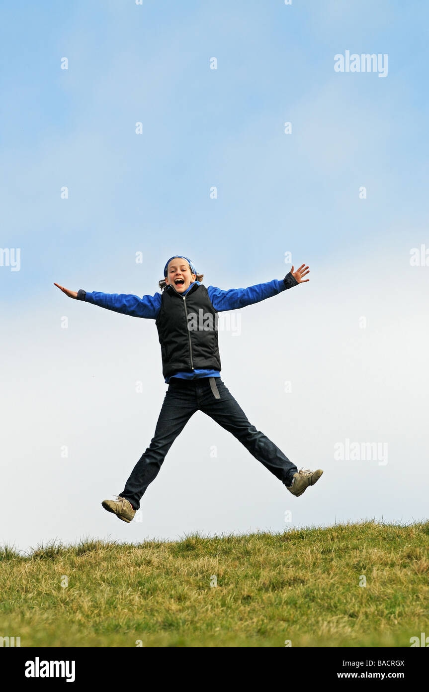 Jumping jump leap for joy hi-res stock photography and images - Alamy