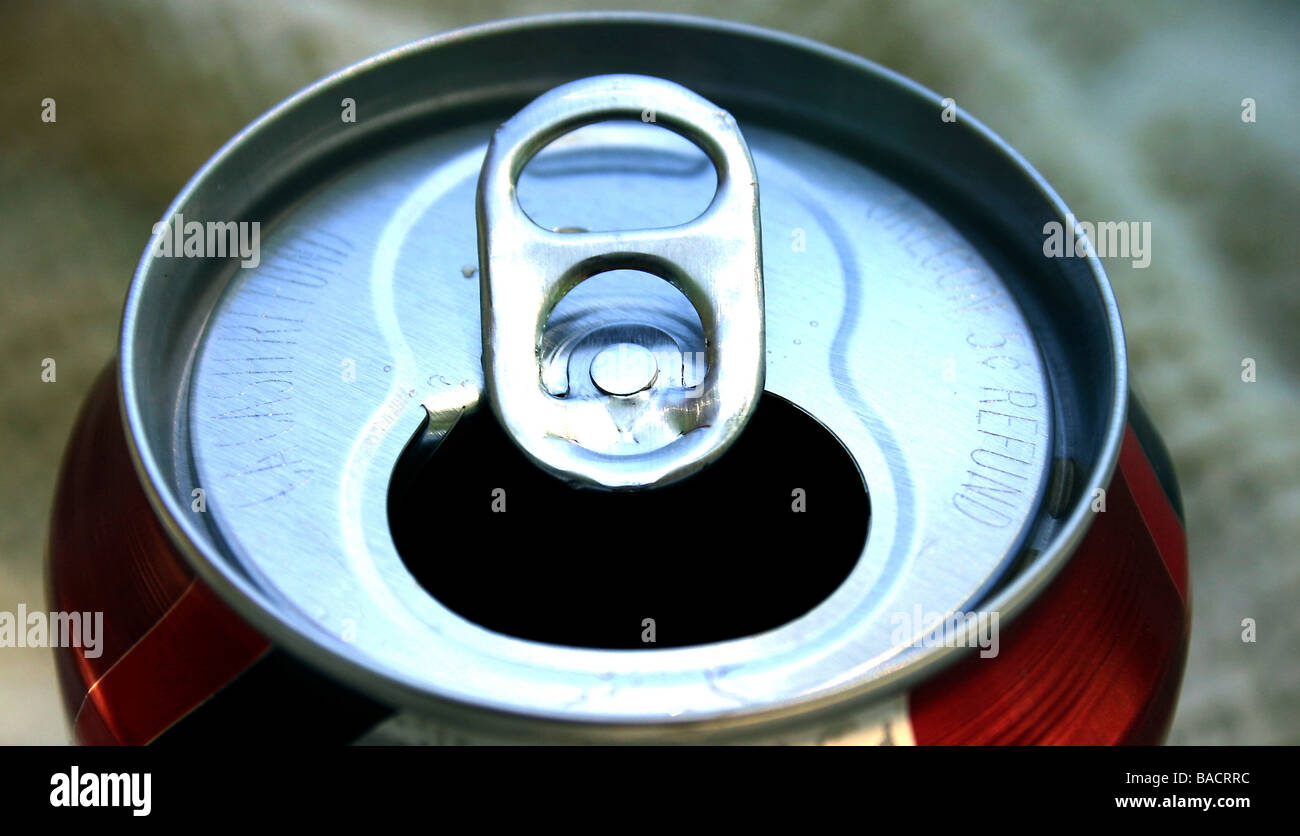 Lid of a pop can Stock Photo - Alamy