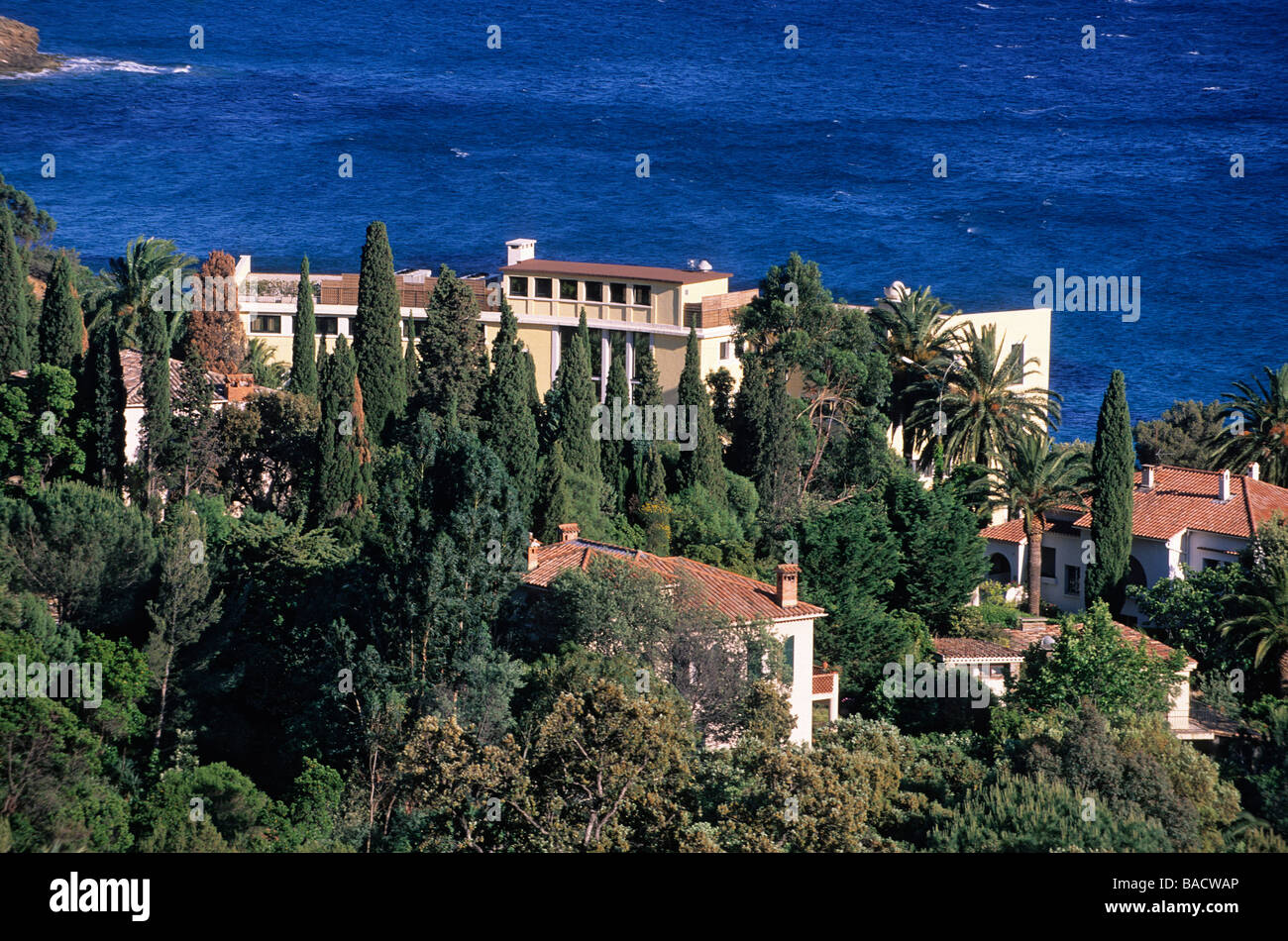 France, Var, Rayol Canadel sur Mer, the Bailli de Suffren hotel Stock ...