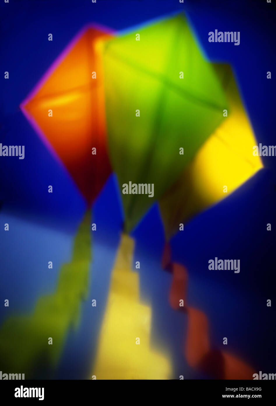 Close-up of three kites Stock Photo - Alamy