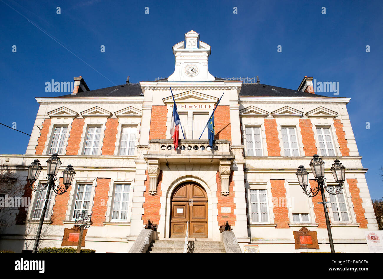 France, Essonne, Milly la Foret, city hall facade Stock Photo - Alamy